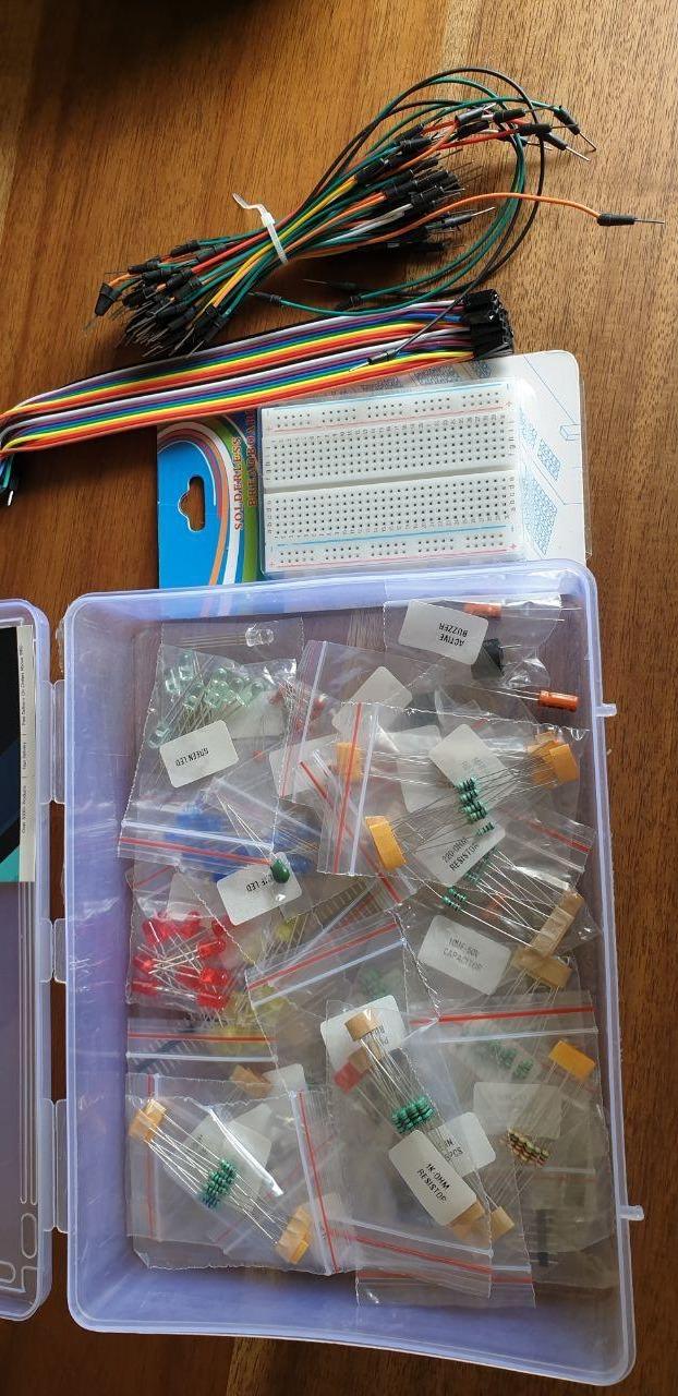 REES52 Electronic Fun Kit Bundle with Breadboard Cable Resistor ...