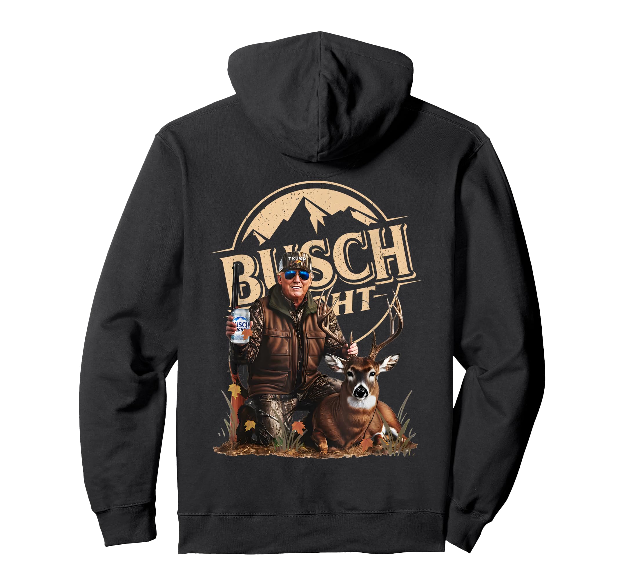 Amazon.com: Retro Trump Hunting Deer Funny Drinking Beer Hunting ON ...