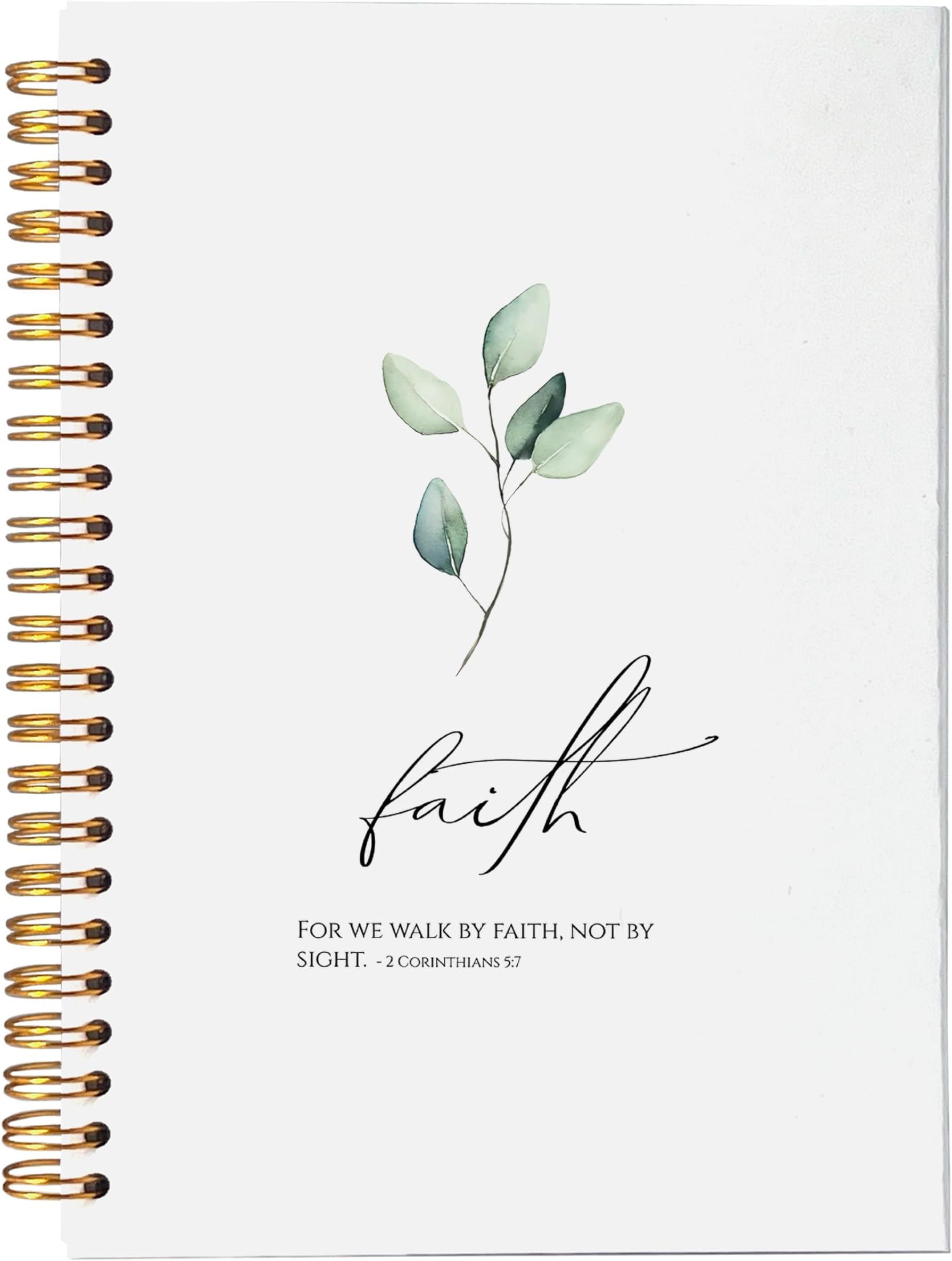 Amazon.com : NEGIGA Christian Notebook Journal, 2 Corinthians 5:7 ...
