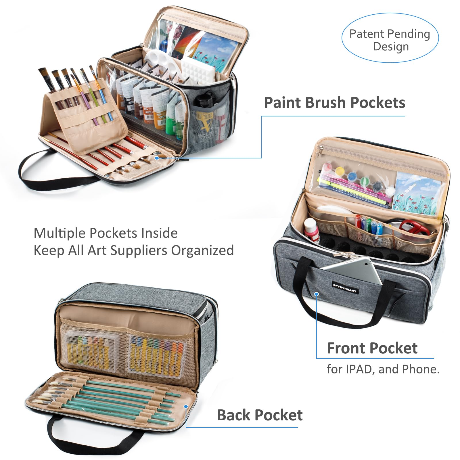 Snapklik.com : Acrylic Paint Storage, Paint Organizer And Storage, Art ...