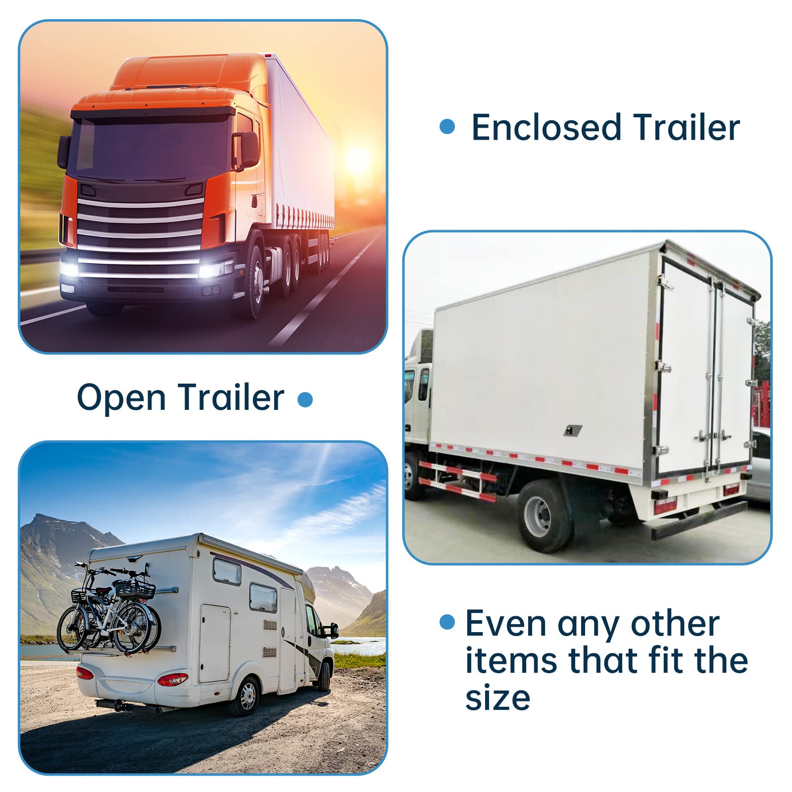Snapklik.com : Cargo Trailer Door Latch Hasp Keeper For Ramp Padlock ...