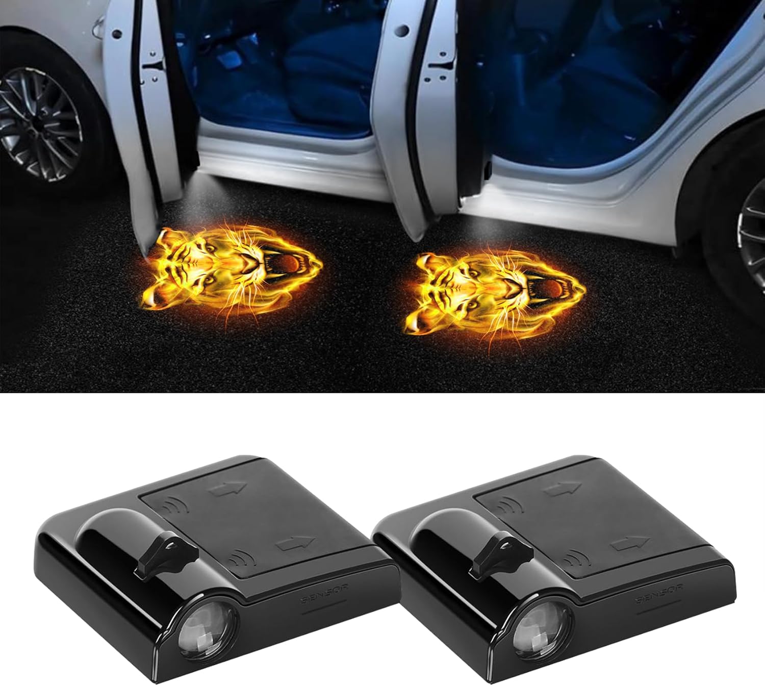 Amazon.com: Zufoty 2PCS Car Door Projector LightsCar Door LED Logo ...