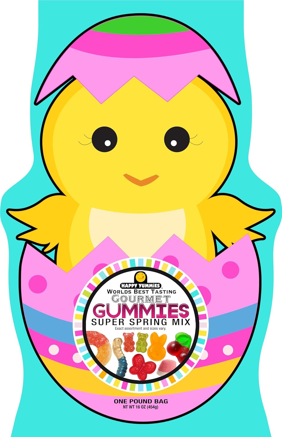 Amazon.com : Happy Yummies Gummies, Egg with Chick Shaped Gourmet ...