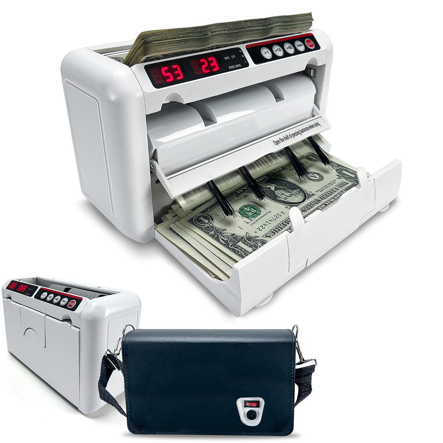 【Upgrade】Portable Money Counter Machine,800 Bills/Min,Nextlifei Bill ...