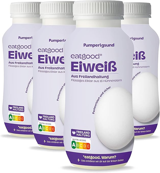 Pumperlgsund Eiklar flüssig - Flüssiges Eiweiß in Freiland-Qualität ...