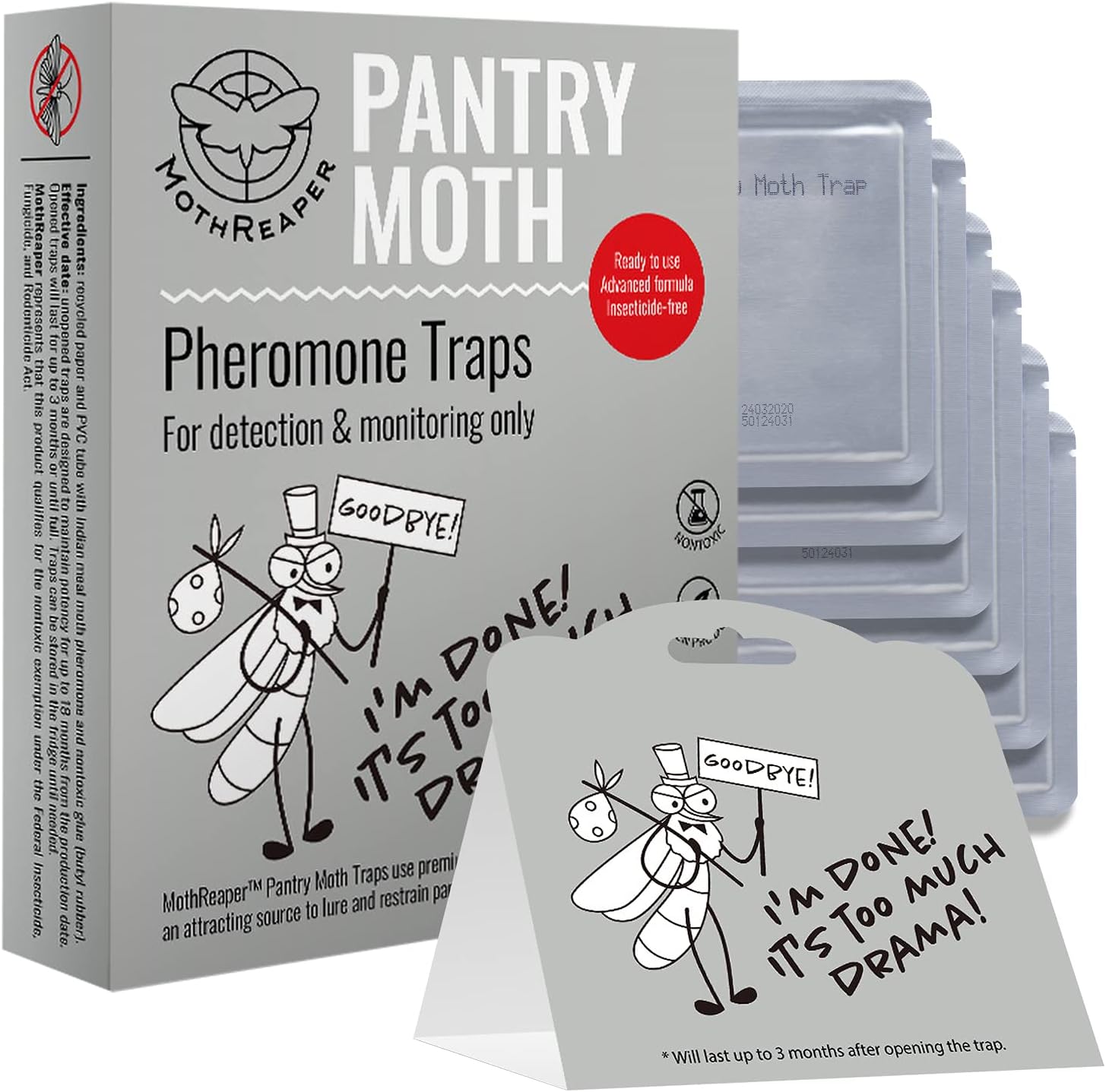 Amazon.com : Pantry Moth Traps 6-Pack - Pantry Moth Traps for Food ...
