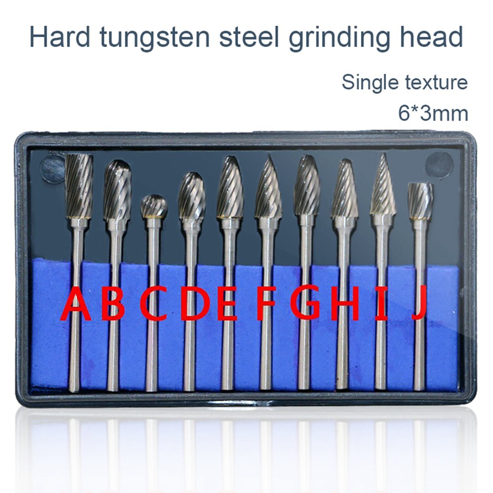 Tungsten Carbide Burr Bit Single Cut Rotary File L Jenis Untuk Metal