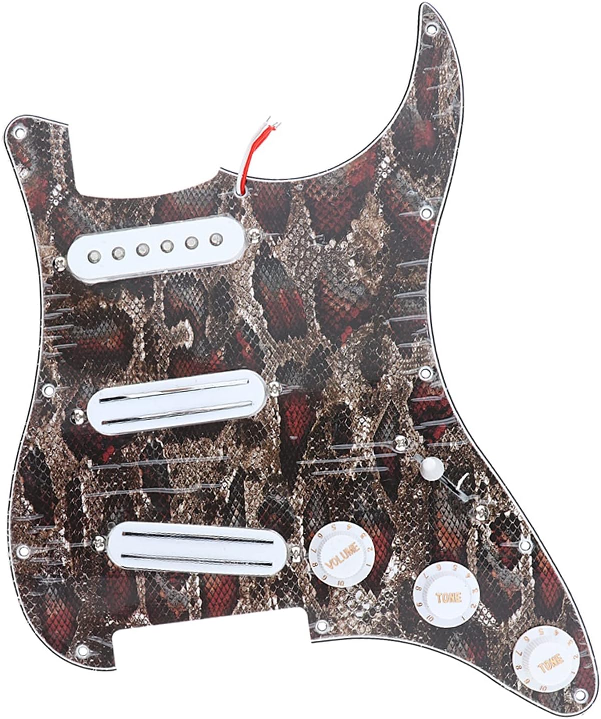 Amazon.com - Pickguard Pre-Wired Dual Rail Humbucker Pickup Single Coil ...