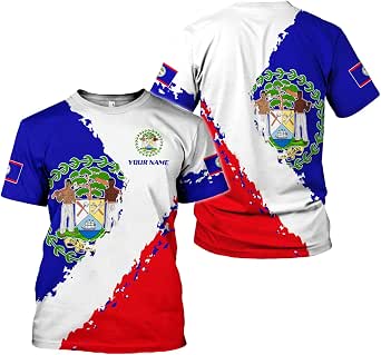 Amazon.com: Artparel Personalized Belize Shirt Coat of Arms of Belize ...