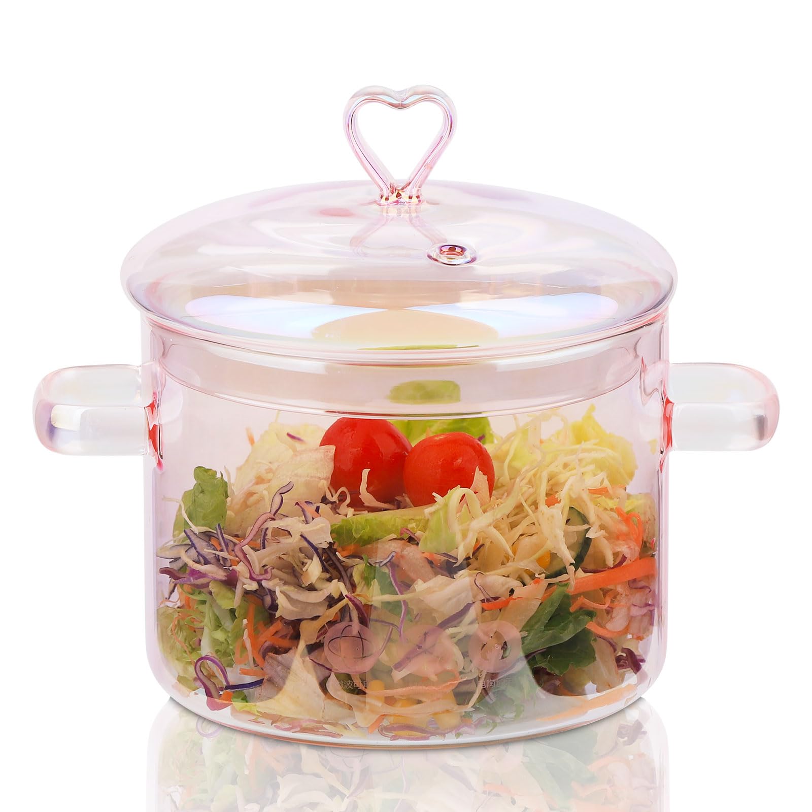 Amazon.com: WHJY Clear Pots for Cooking, Pink Cookware, Pink Pot, Heart ...