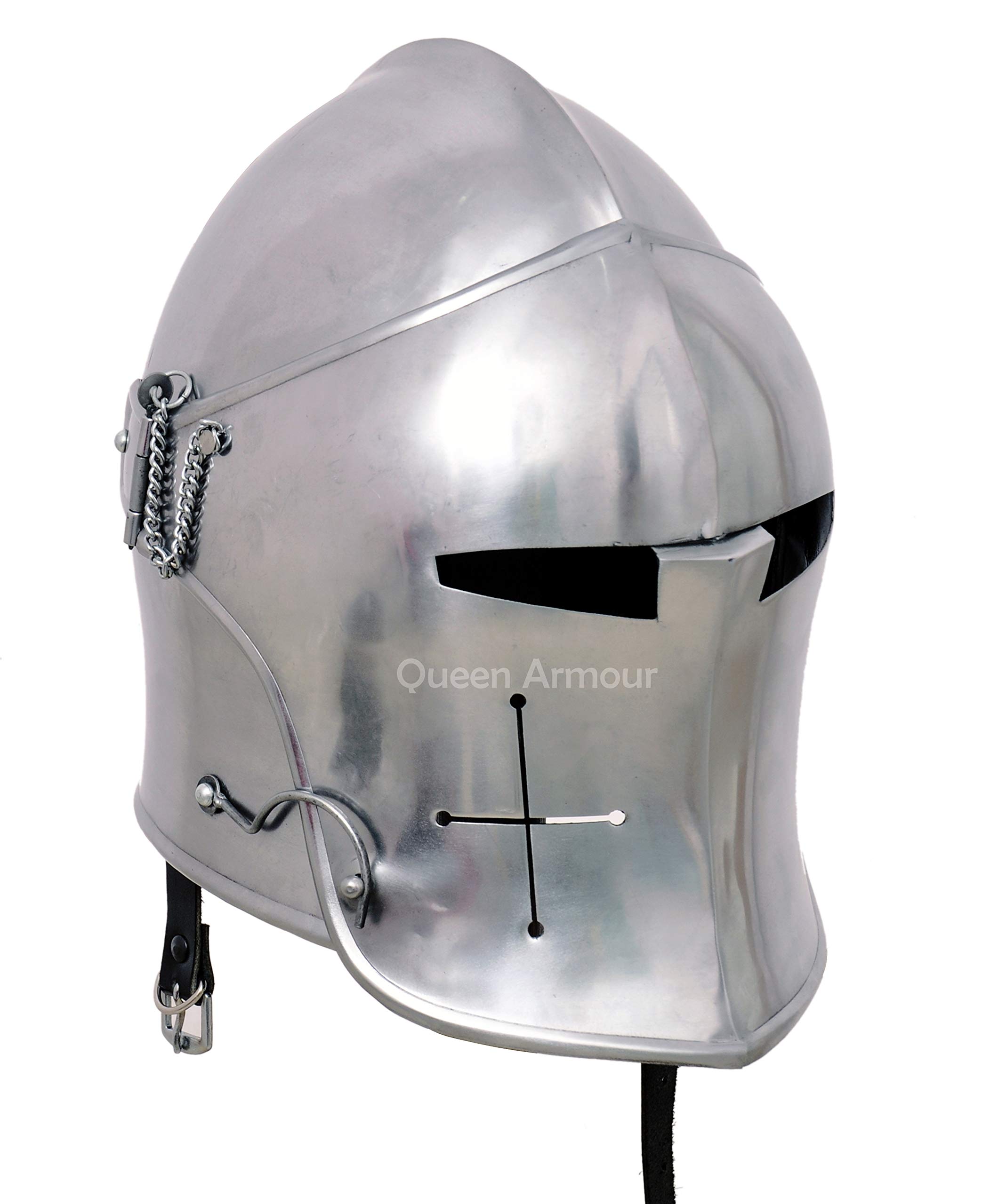 Buy Queen Armour Medieval Visored Barbuta Helmet Knights Templar ...