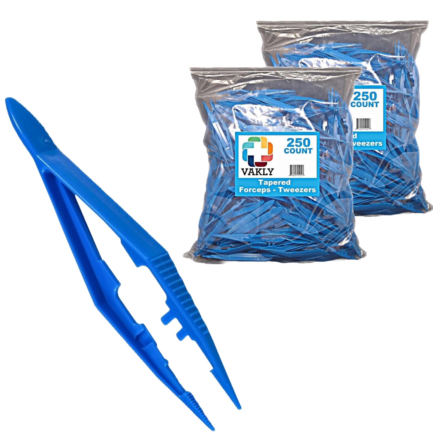 Snapklik.com : Plastic Forceps Tweezers Blue Disposable First Aid ...