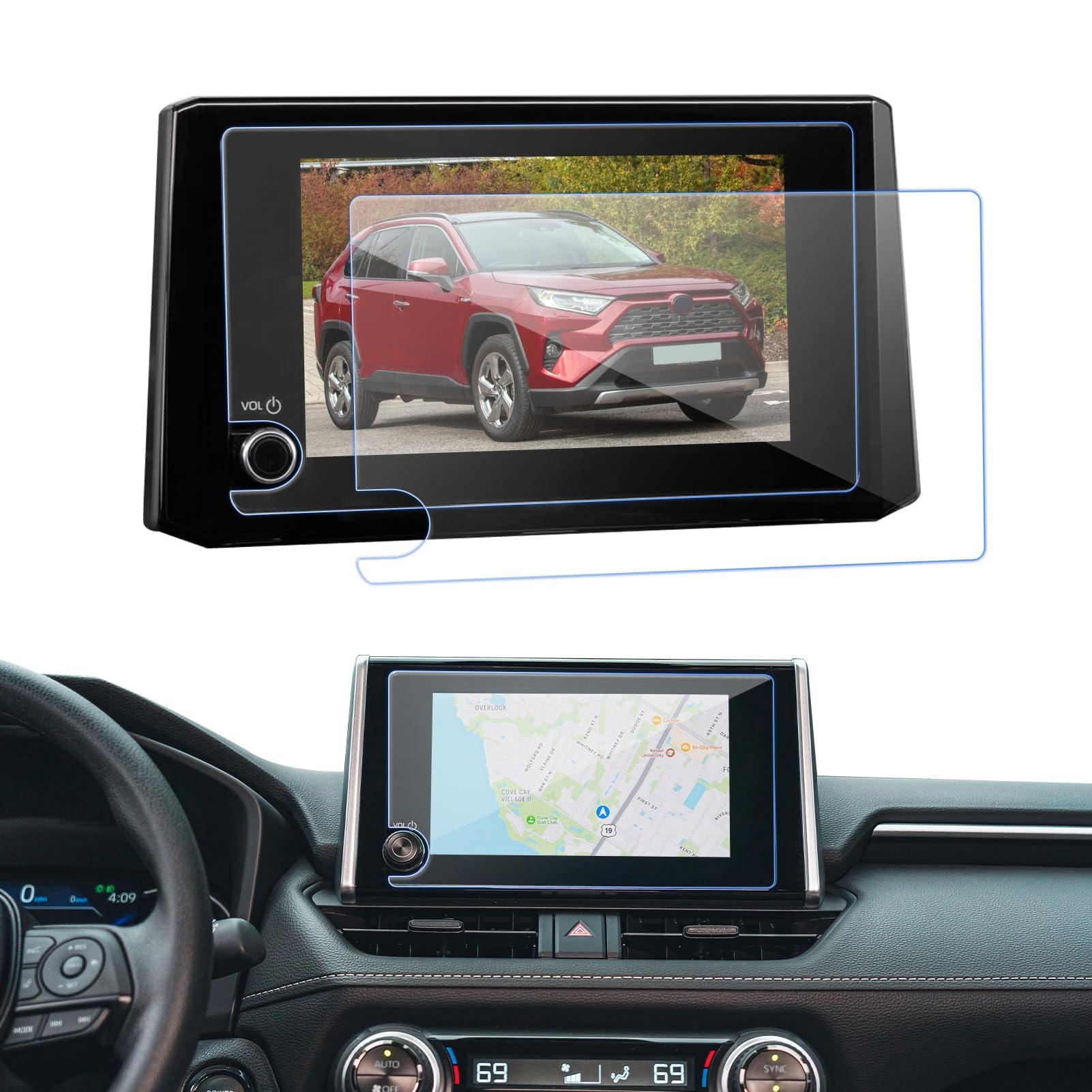 Amazon.com: LANTU 2 Packs RAV4 Nano Screen Protector for 2023 2024 2025 ...