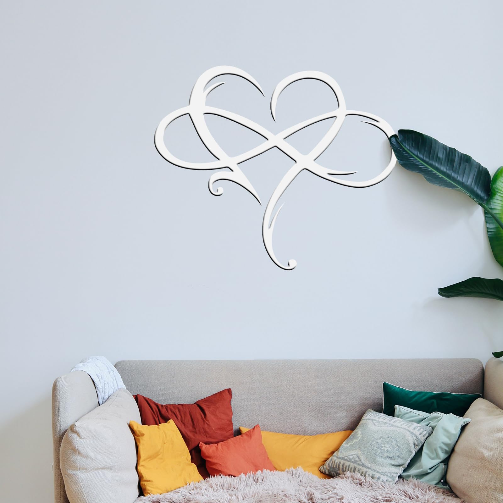 Infinity Heart Metal Wall Decor, Unique Infinity Heart Wall Decor Love ...