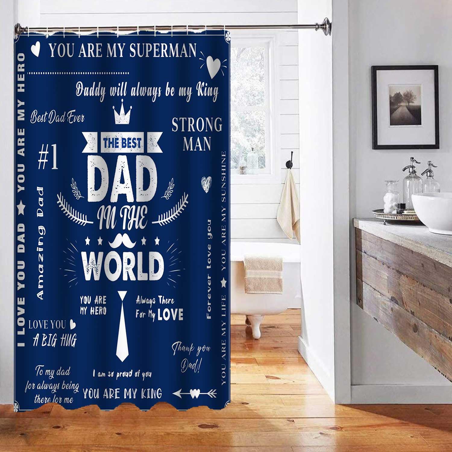 Dad In Bathroom