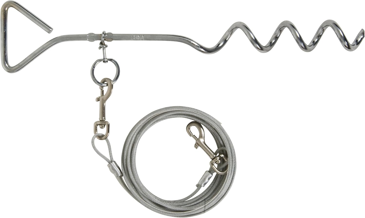 Petmate 8mm By 16 Inch Stake With 20 Feet Of 920 Pound Cable Amazon Petmate 8mm By 16 Inch Stake With 20 Feet Of 920 Pound Cable Amazon