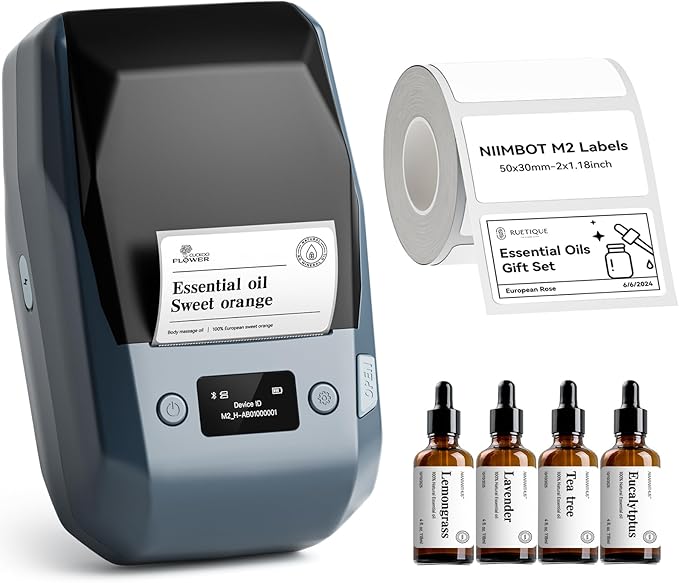 NIIMBOT Label Maker for Plant Labels, M2 Bluetooth Label Printer with ...