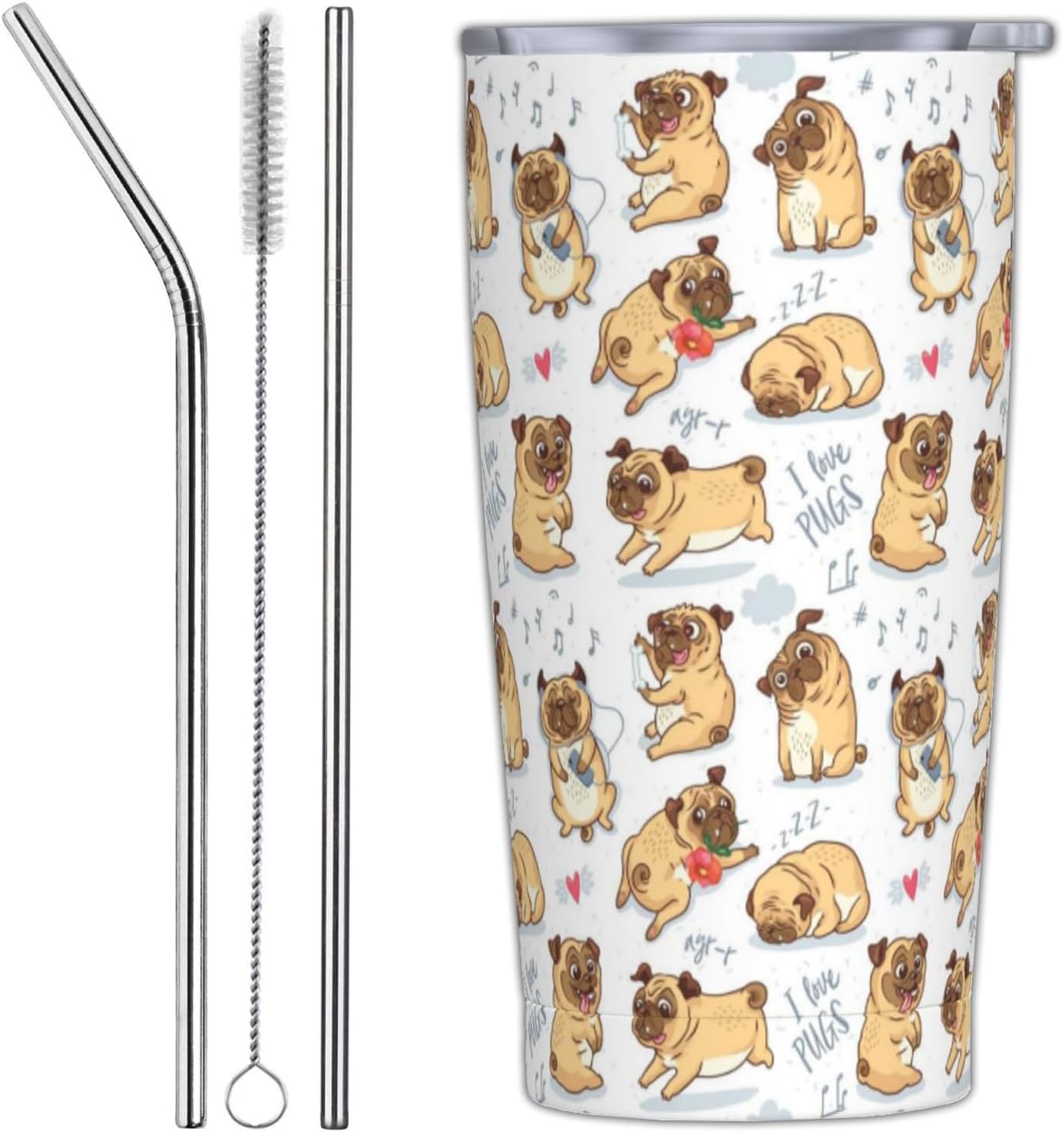 Amazon.com | Onebttl Pug Gifts for Pug Lover, Dog Lover Gifts, Gifts ...