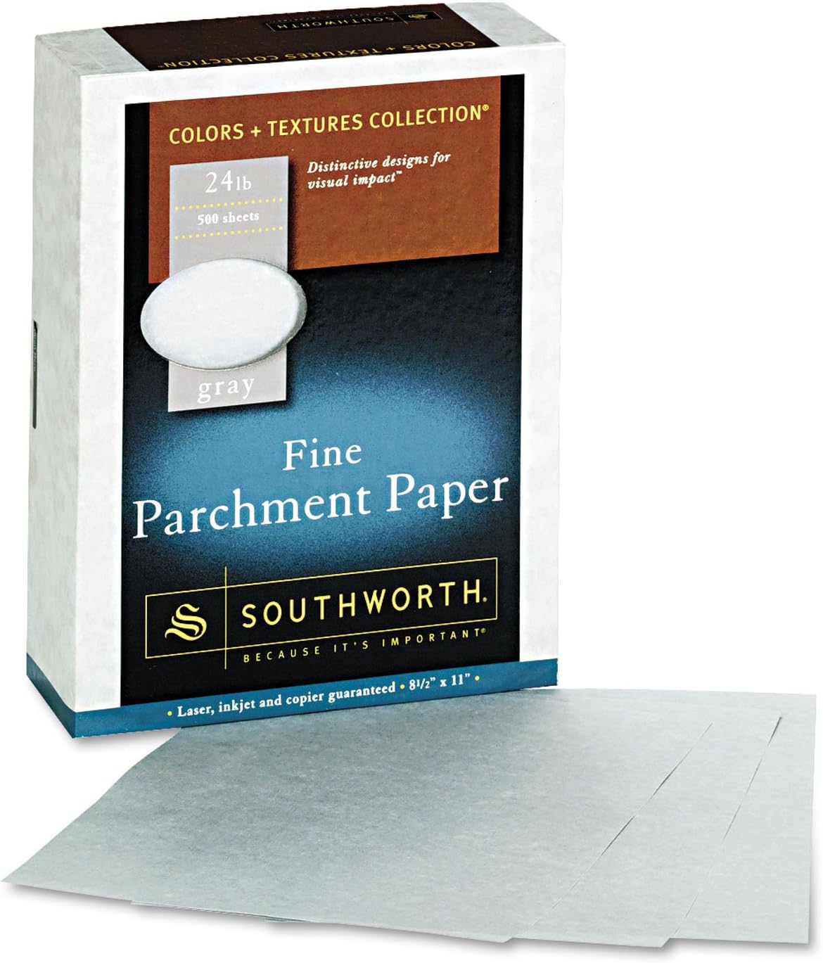 Amazon.com : Parchment Specialty Paper, 24 lbs, 8-1/2 x 11, Gray, 100 ...