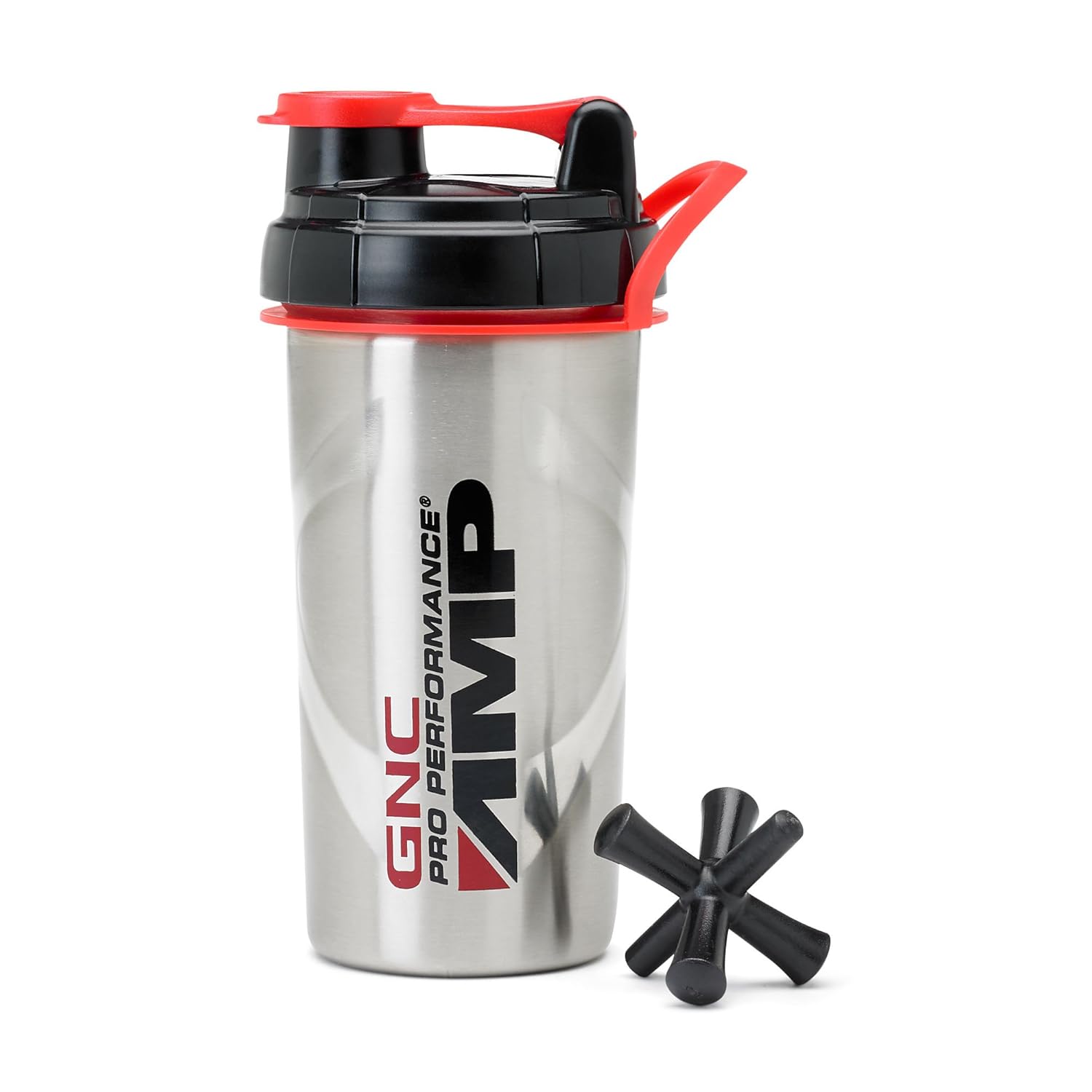 GNC Pro Performance AMP Stainless Steel Shaker With Jaxx Mixer 700 ML ...