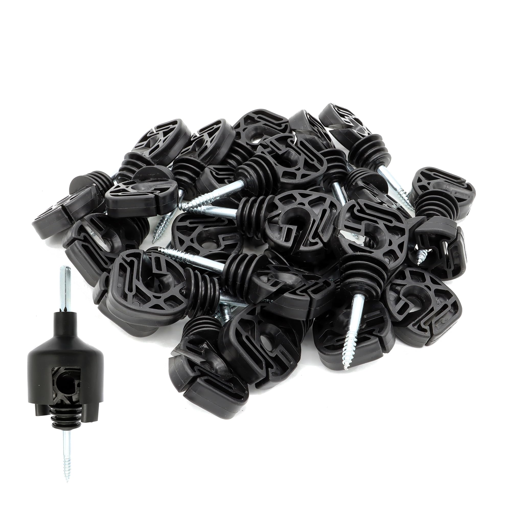 Amazon.com: 25 Pcs Electric Fence Insulator Screw-in Insulator is Made ...