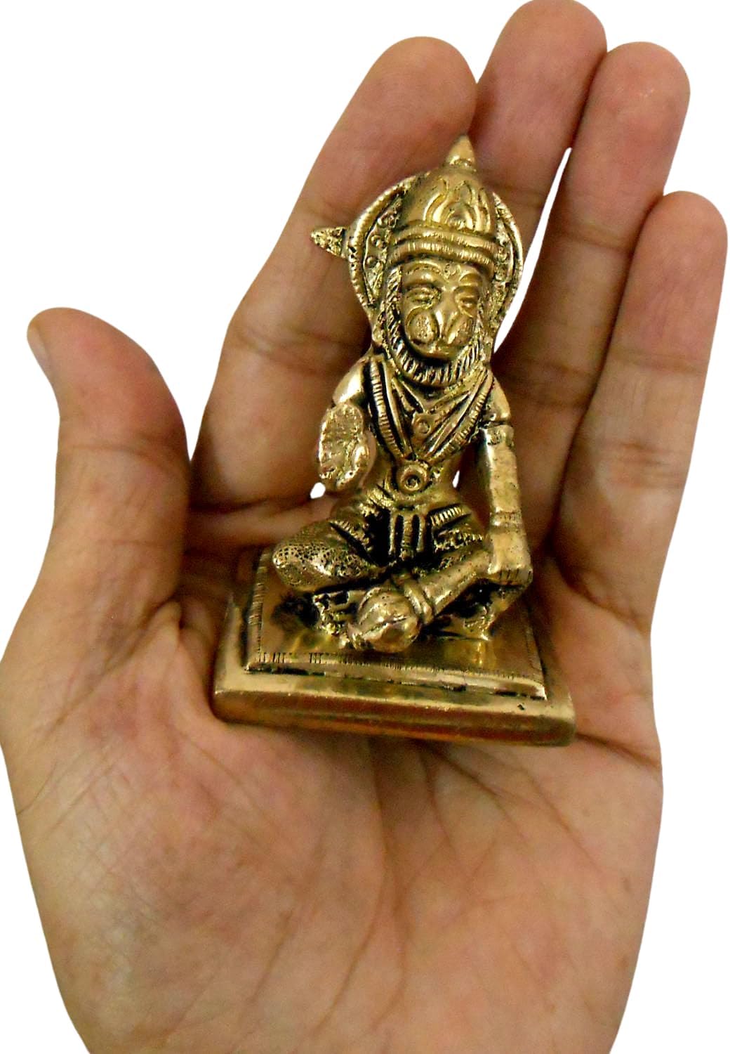 Amazon.com: Craftsofindia® Lord Hanuman Small Brass Statue - 3 Inch ...