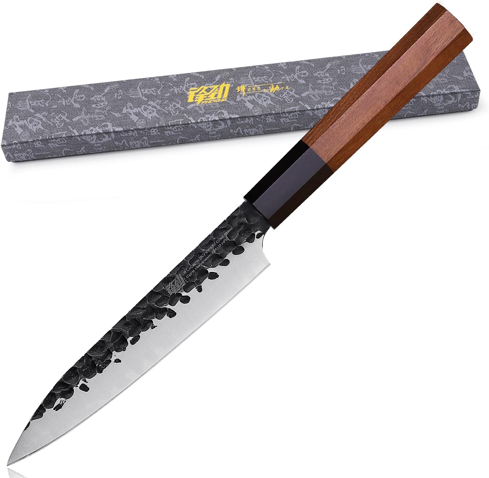 Amazon.com: Yoshihiro Mizu Yaki Blue High Carbon Steel #1 Kurouchi ...