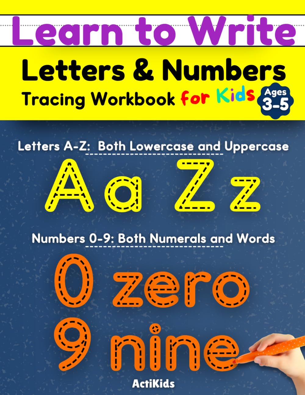 Amazon.com: Learn to Write Letters & Numbers Tracing Workbook for Kids ...