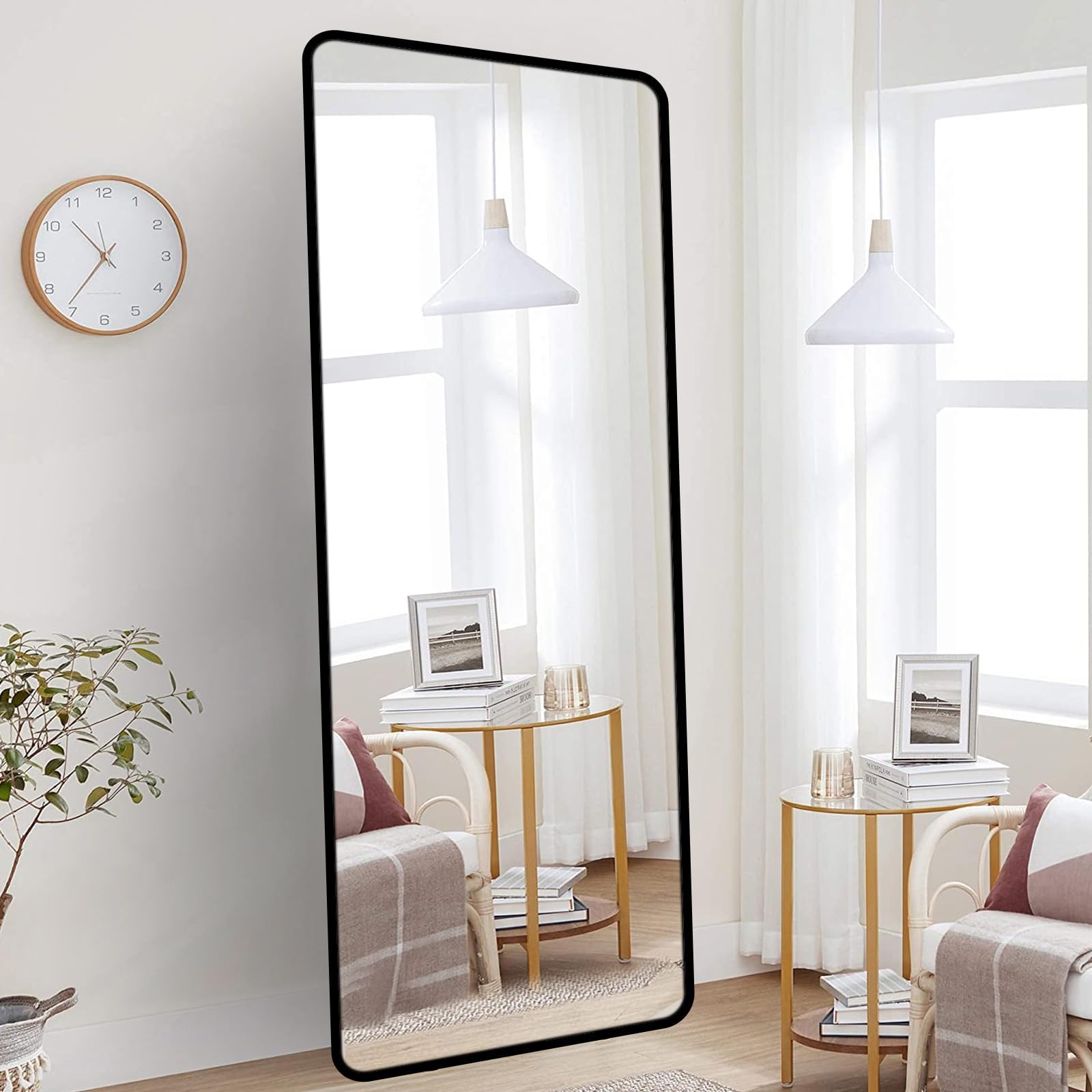 Amazon.com: GETOVIN 65"x22" Full Length Mirror Large Floor Mirror with ...