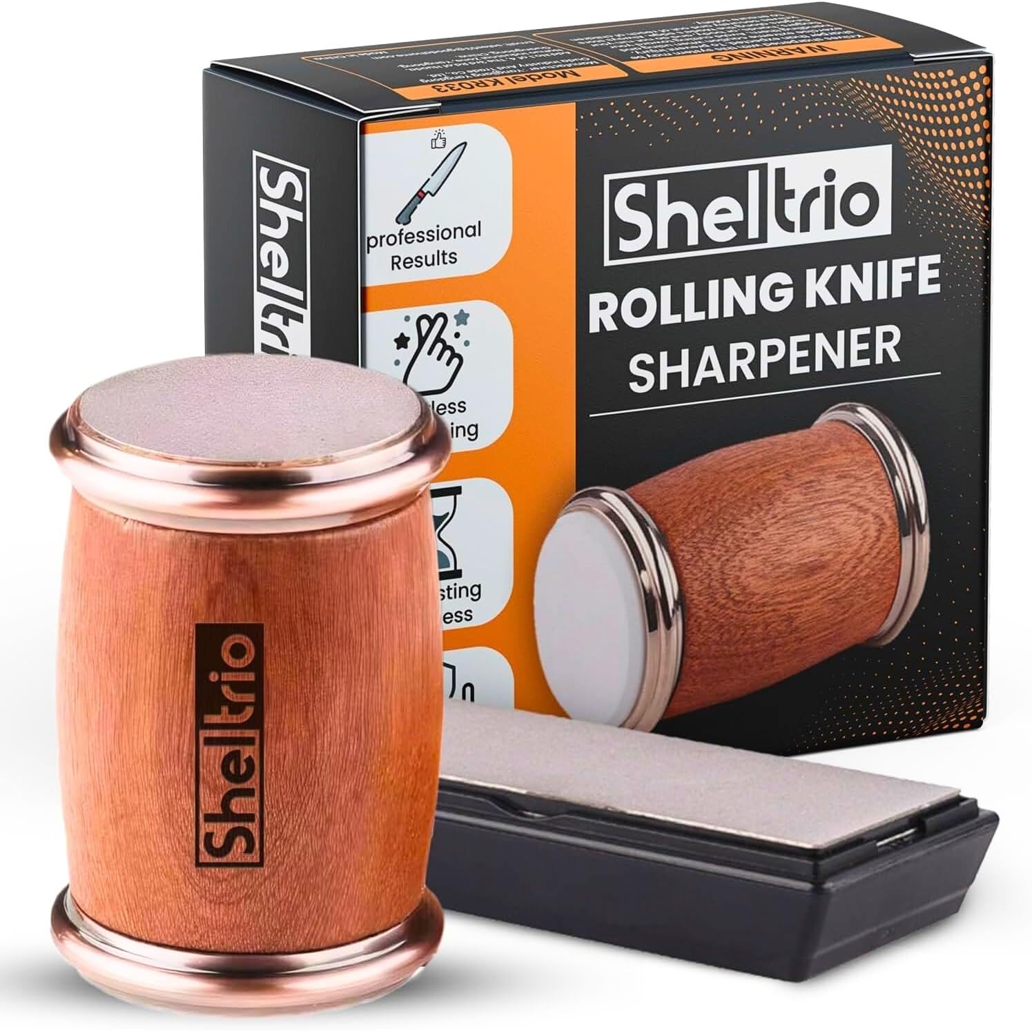 Amazon.com: Premium Rolling Knife Sharpener Set, Knife Sharpener, Dual ...