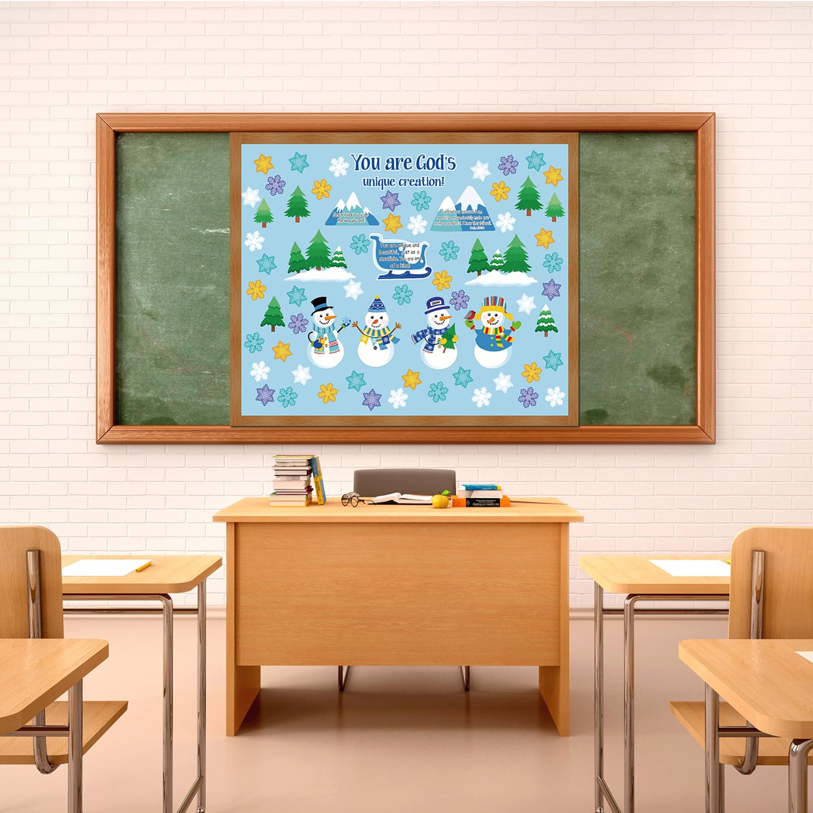 Snapklik.com : Winter Bulletin Board Decorations Set Christmas ...