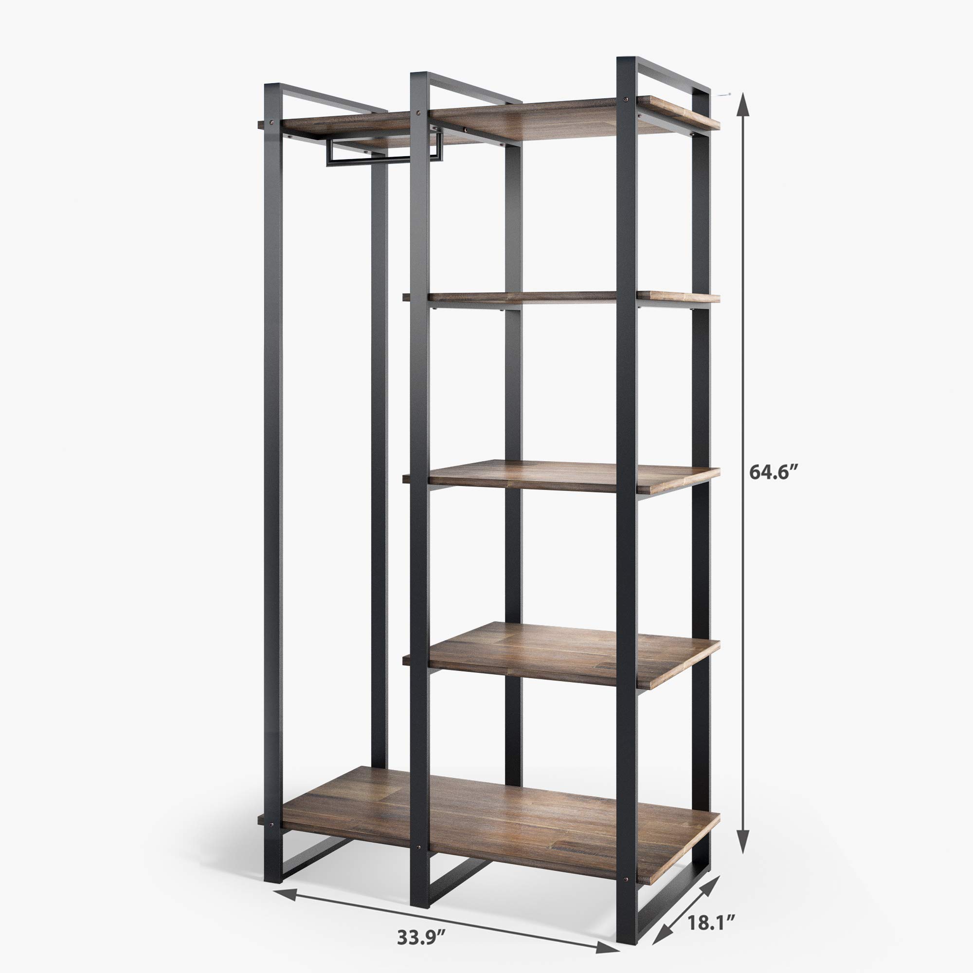 Snapklik.com : ZINUS Brock Etagere Bookcase