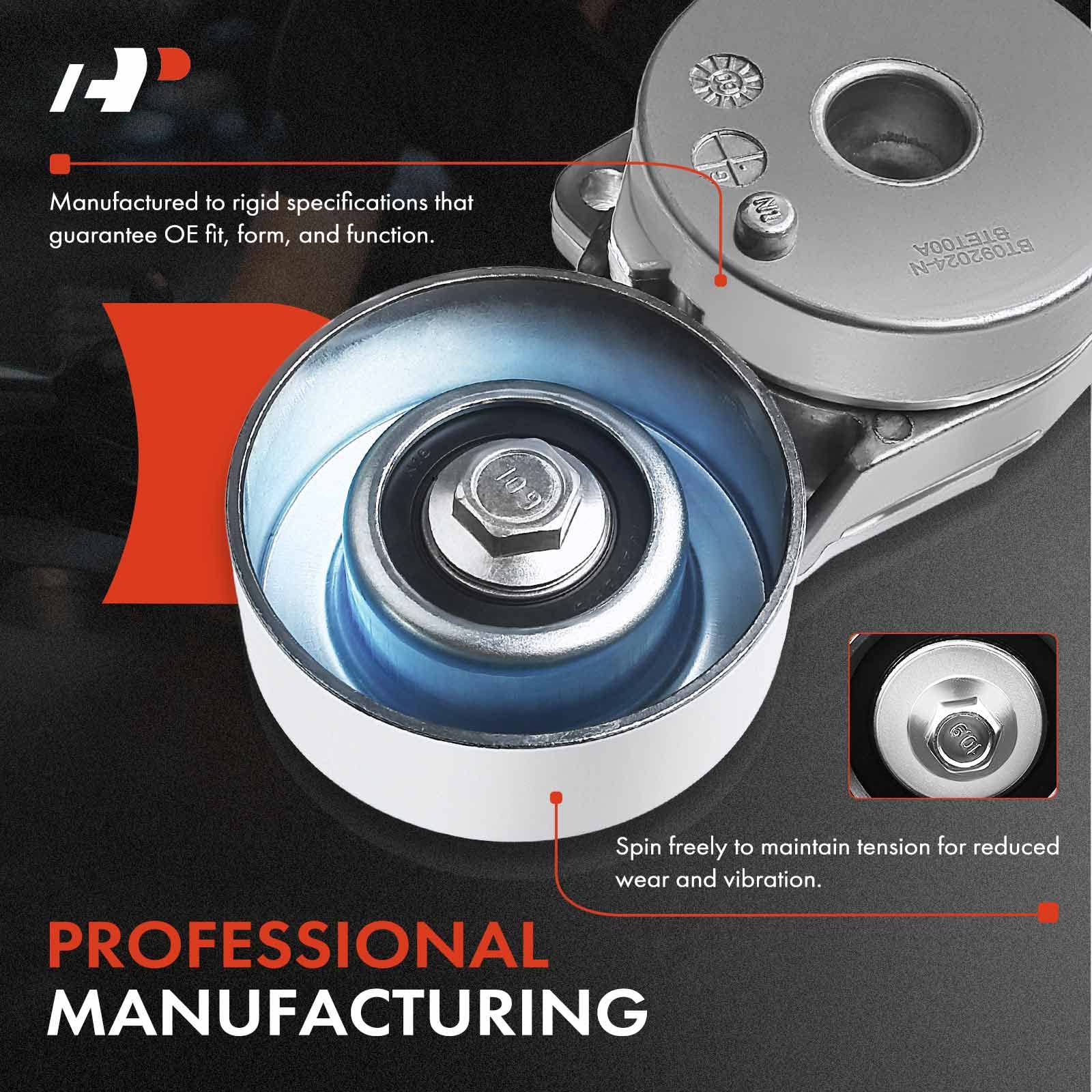 A-Premium Belt Tensioner Assembly with Pulley Compatible with Nissan ...