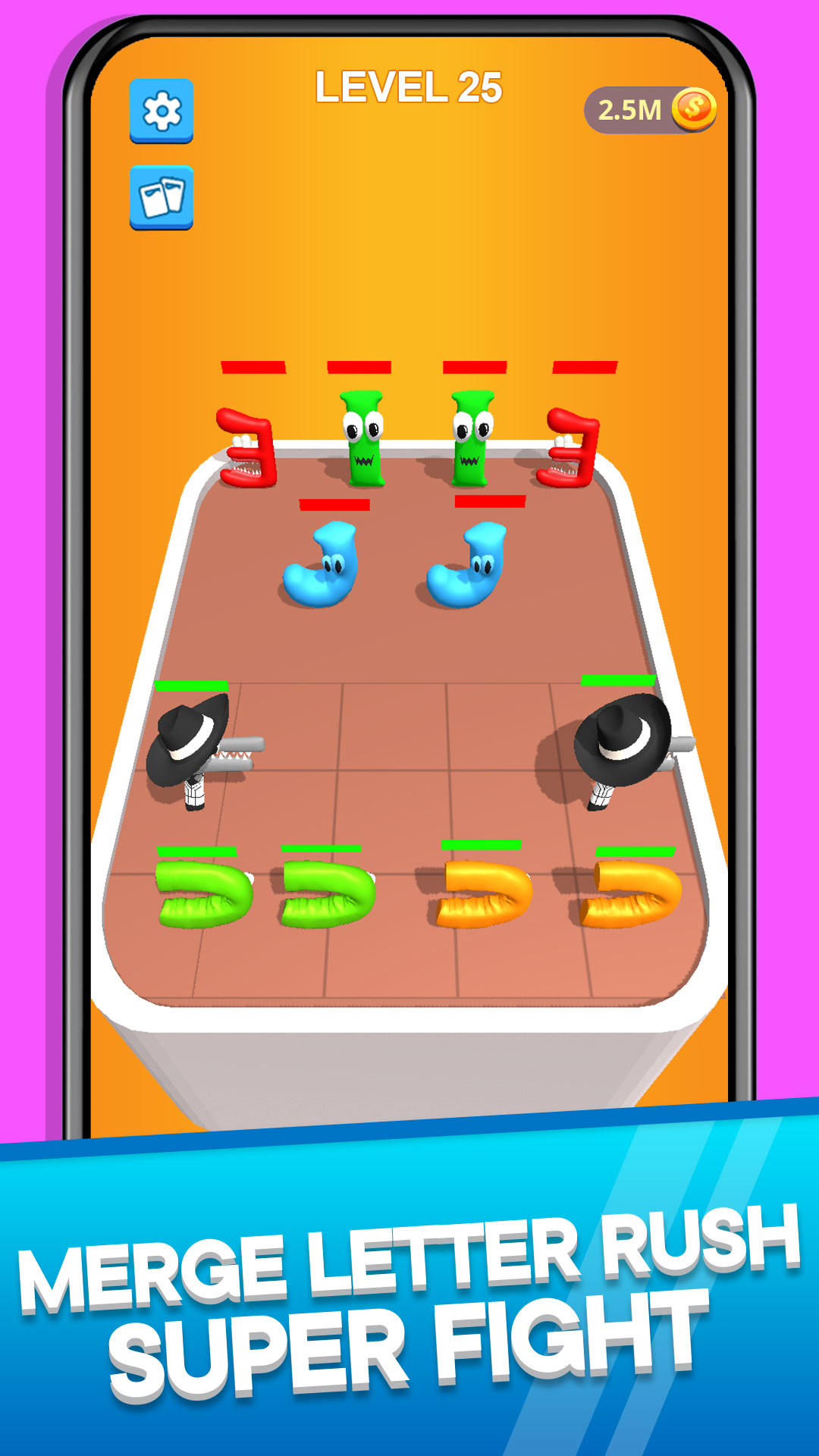 Merge Alphabet Lore Fight! Letter Monster Run Rush-Amazonアプリストアのアプリ