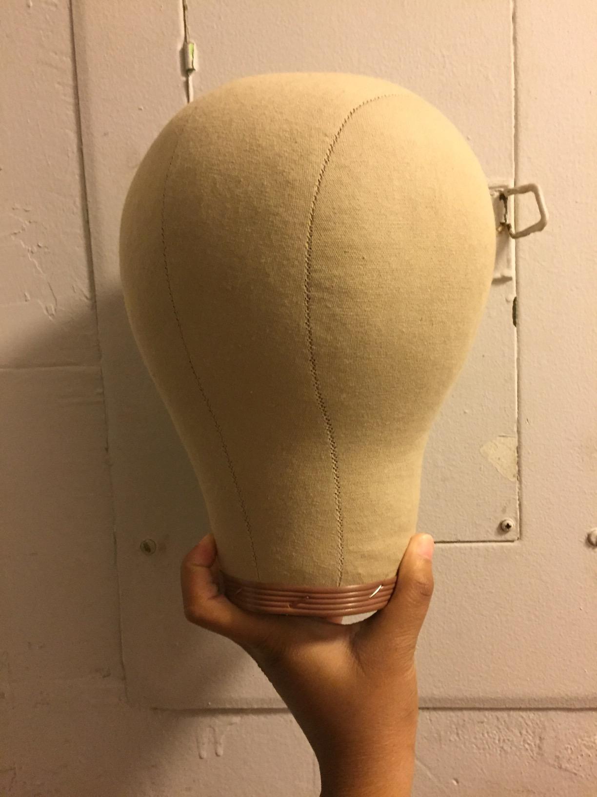 Amazon.com: WeKen Canvas Cork Model Head for Fixing Wigs/Hats Block ...