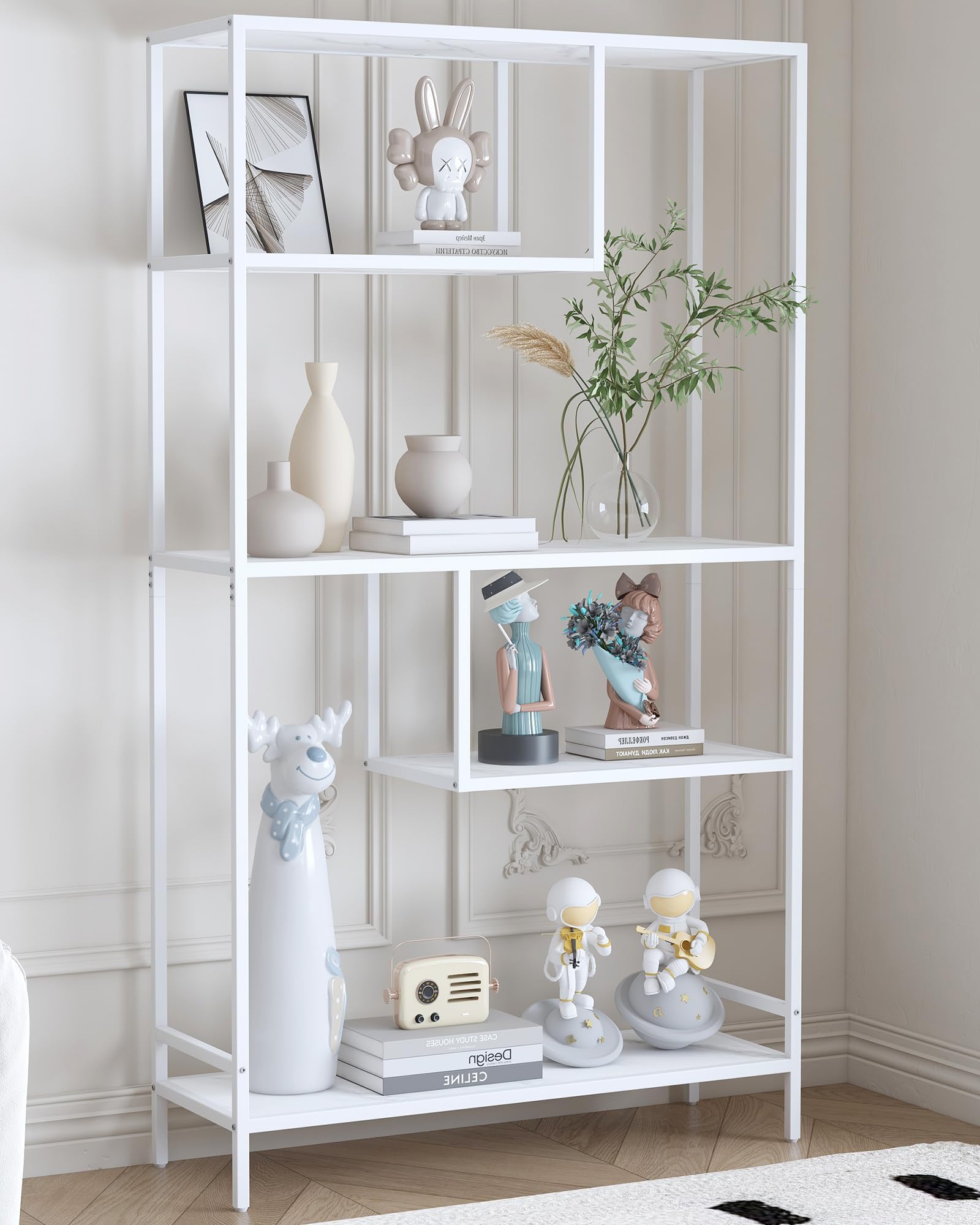 Amazon.com: Steve Silver Company Alize Bookcase, White : Home & Kitchen