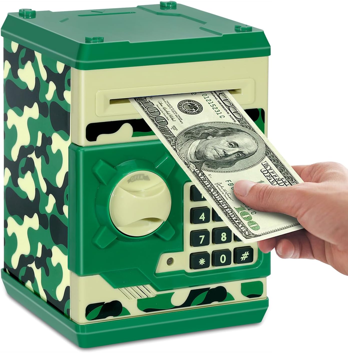 Amazon.com: Setibre Piggy Bank, Electronic ATM Password Cash Coin Can ...
