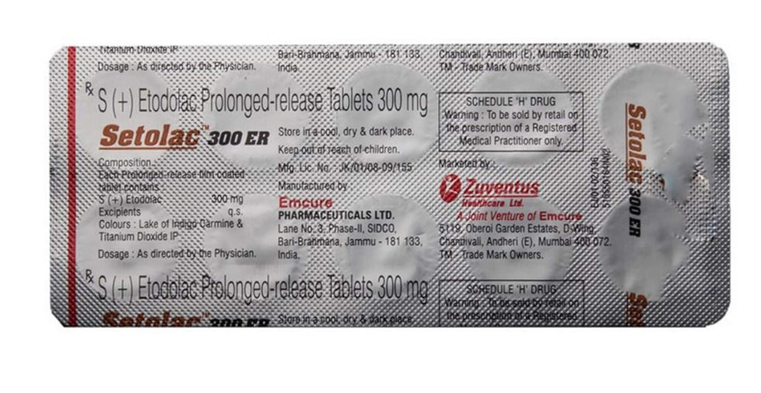 Setolac ER 300 mg - Strip of 10 Tablets : Amazon.in: Health & Personal Care