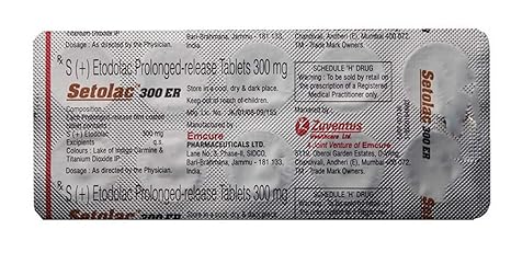 Setolac ER 300 mg - Strip of 10 Tablets : Amazon.in: Fashion