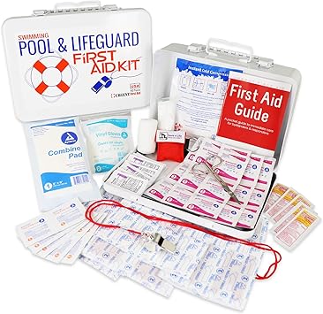 Amazon.com: Swimming Pool & Lifeguard First Aid Kit - Sturdy Water ...