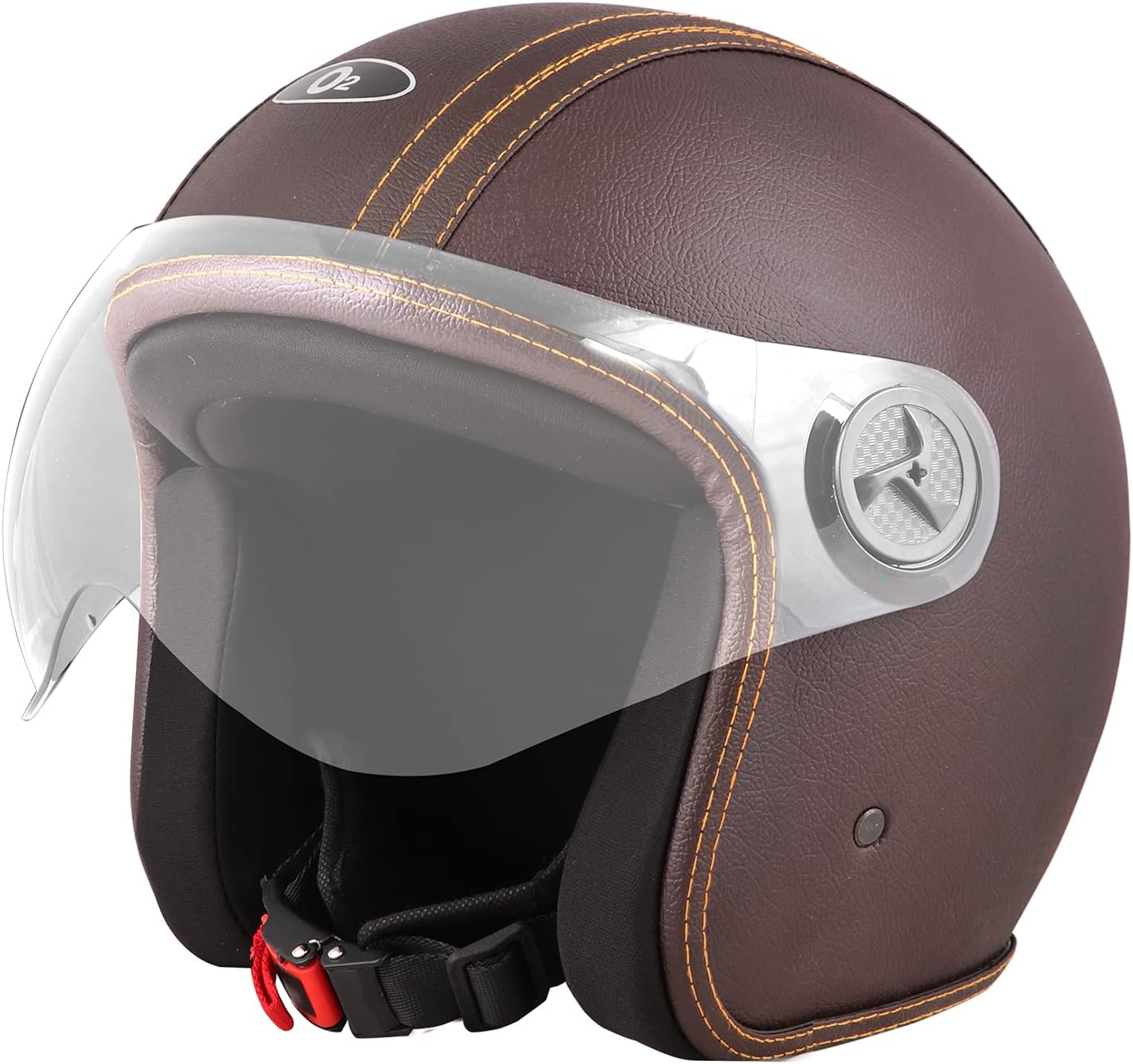 O2 STAR PERL Open Face ABS Helmet with Quick-Release Adjustable Strap ...