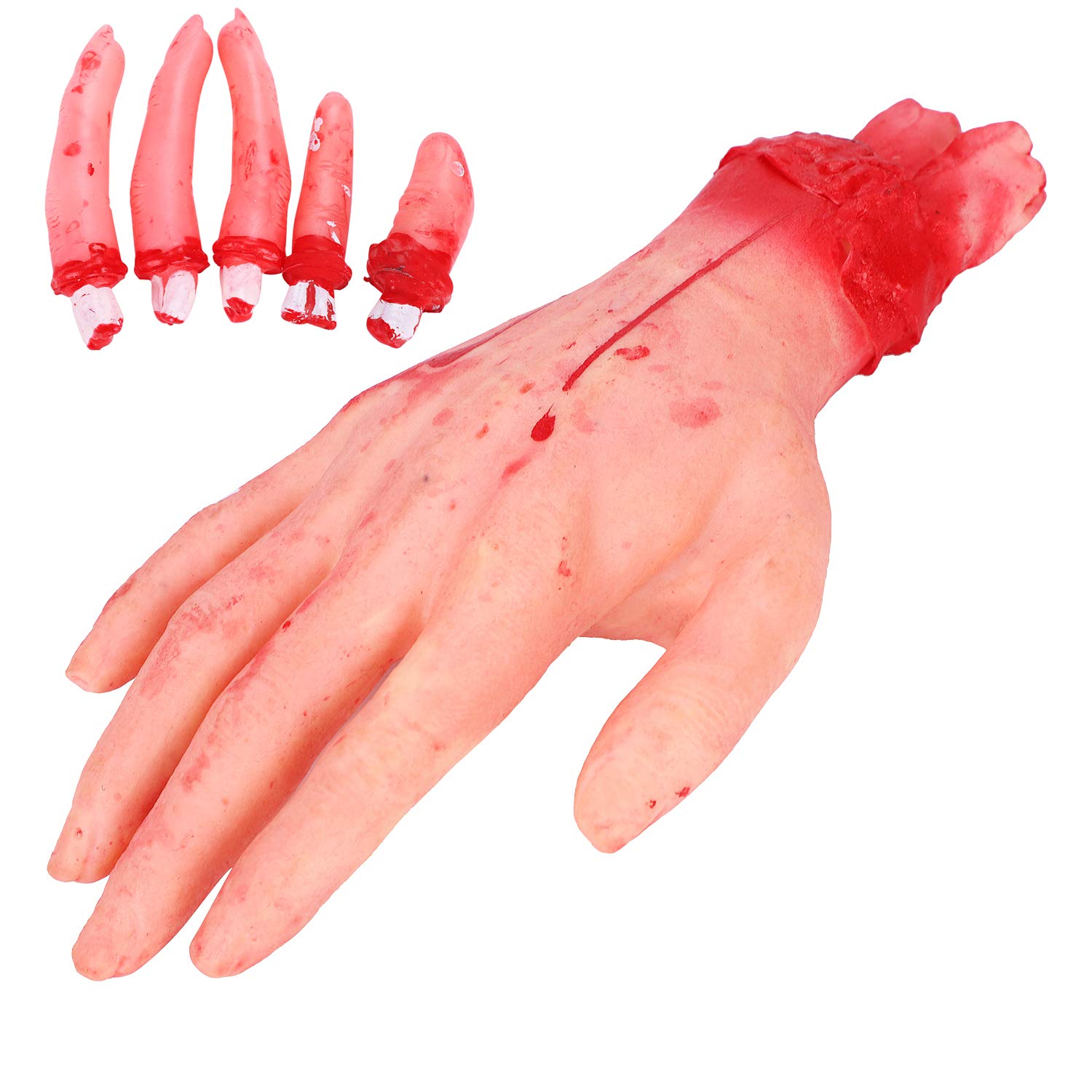 Buy Bloody Hand,Halloween Severed Hand Prop Severed Limbs Severed Arm ...