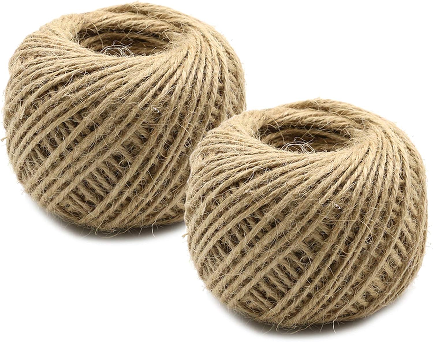 Amazon.com: 328 Feet Natural Jute Twine String Roll Collection for ...