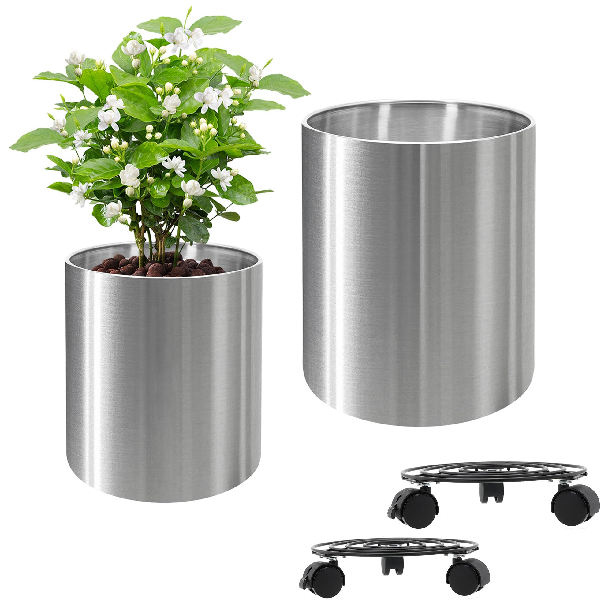 Stainless Steel Flower Pots