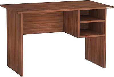 DeckUp Cannes Engineered Wood Study Table and Office Desk (Dark Wenge ...