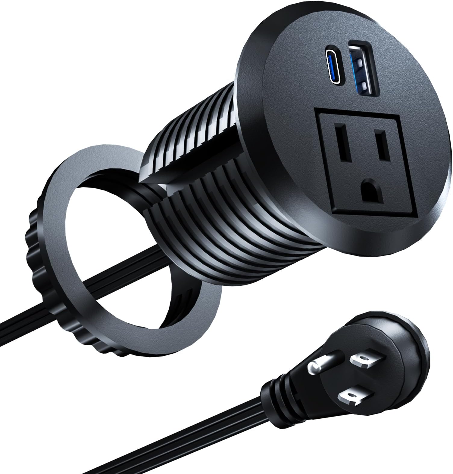 Amazon.com: Recessed Power Grommet with 20W USB C Fast Charging, 2 inch ...