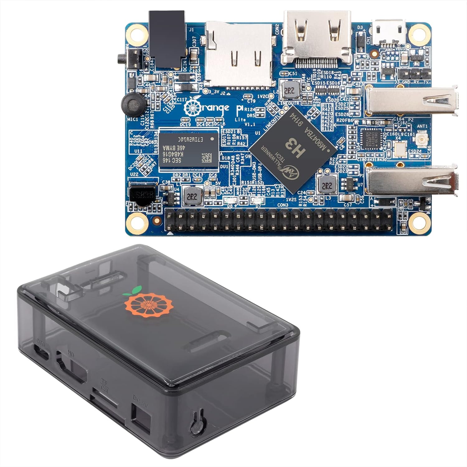 Amazon.com: Orange Pi Lite 1GB DDR3 Allwinner H3 Quad Core Open-Source ...
