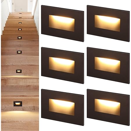 LEONLITE Basic Series 150LM LED Step Lights, 120V CRI90+ 5%-100% ...