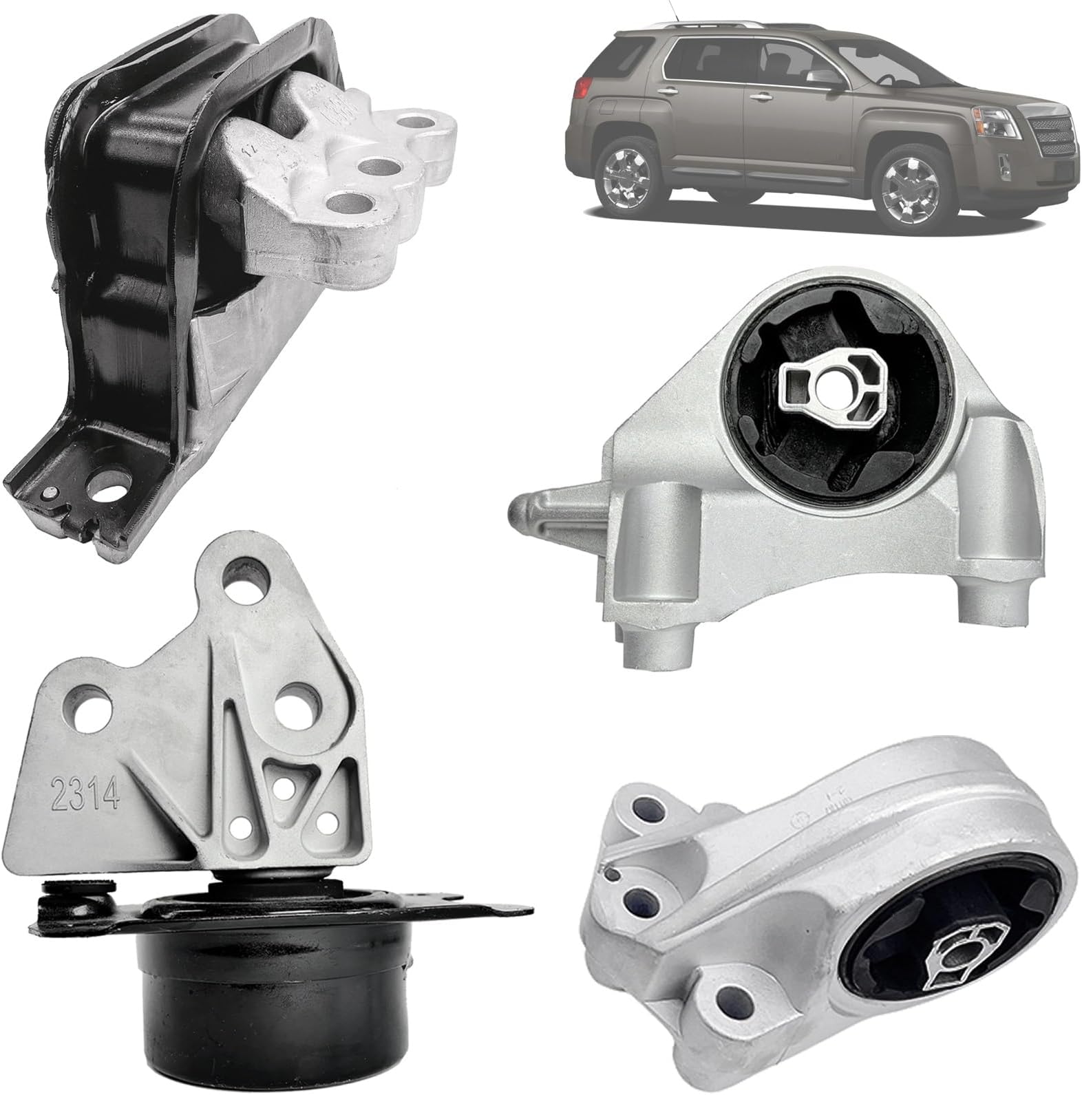 Amazon.com: 4PCS Motor Mount Set, Engine Motor, and Transmission Mounts ...