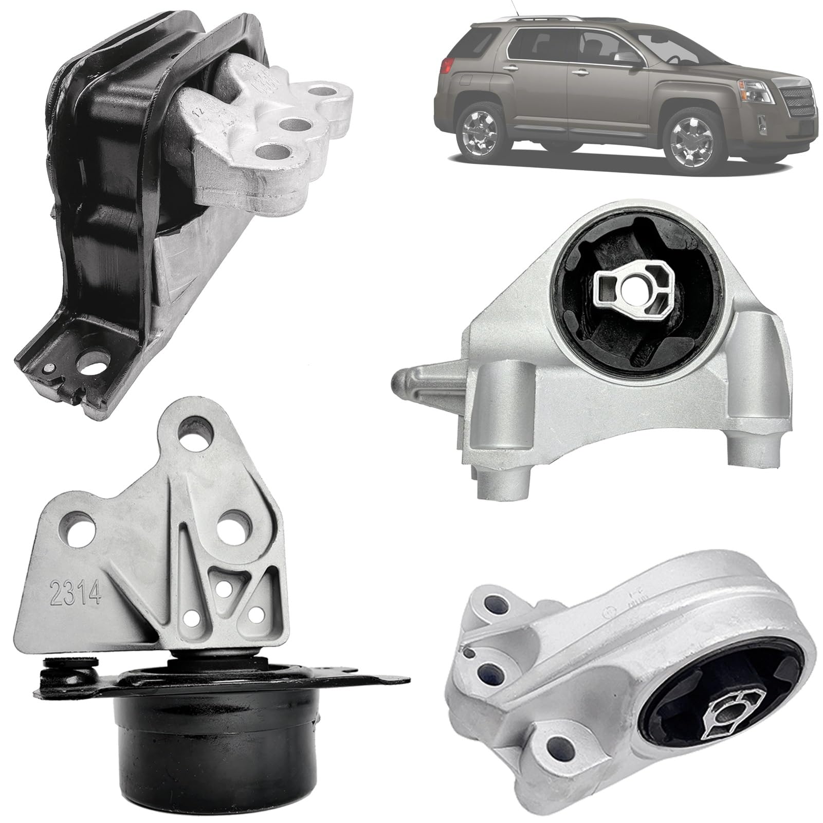 Amazon.com: 4PCS Motor Mount Set, Engine Motor, and Transmission Mounts ...